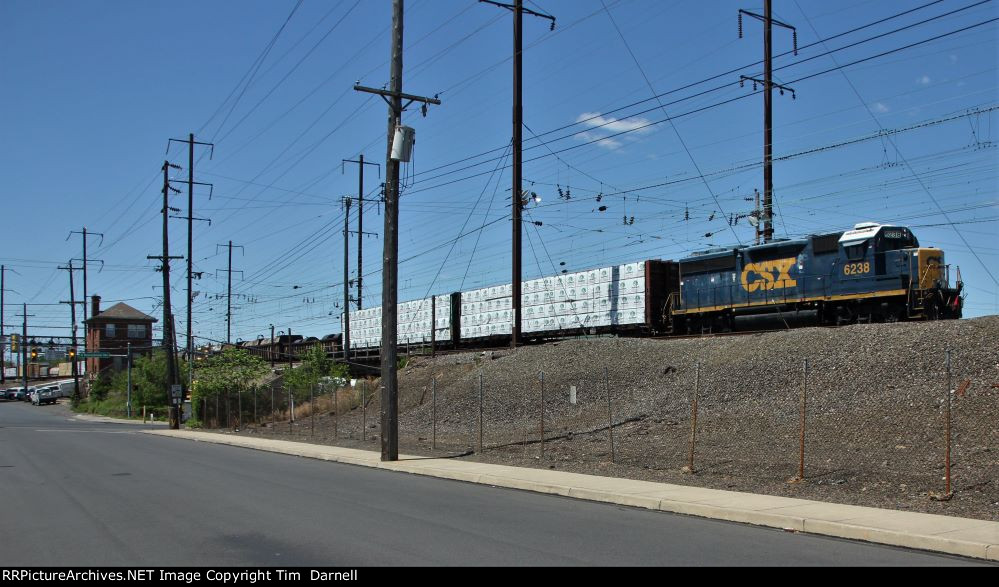 CSX 6238 on WPBS-2